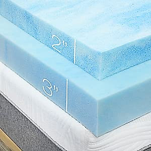 Sure2Sleep King Size, 3-Inch, Gel Swirl Memory Foam Mattress Topper Made in USA.
