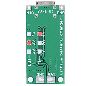 Walfront DDTCCRUB Li ion Battery Charger Module 3S4A Boost Charging Board Liion Battery Charger Module Electronic Component