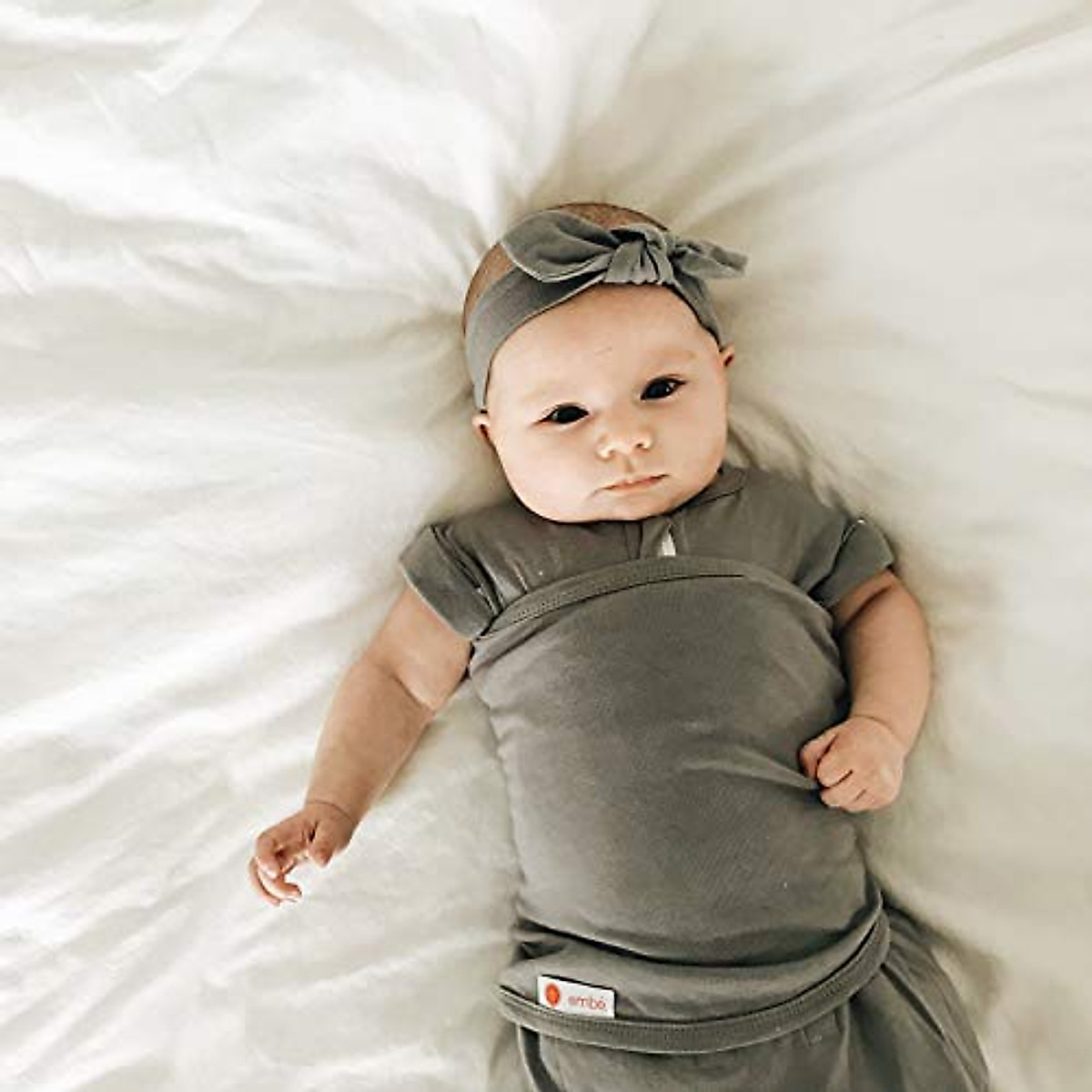 embé 2-Way Transition Swaddle Sack, 12-18 lbs, Diaper Change w/o Unswaddling, Arms in and Out, Legs in and Out Design, Warm Up or Cool Down 100% Cotton, 3-6 Months (Moss)