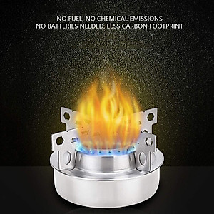 Mini Alcohol Stove,Ultralight Stainless Steel Mini Camping Stove Alcohol With Cross Stand For Camping Hiking Backpacking Picnic Bbq Outdoor Catering
