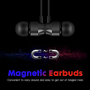 PALOVUE USB C Headphones Earbuds, in-Ear Type C Magnetic Earphones with Microphone Compatible for Samsung Galaxy S23 S22 S21 Ultra S20 FE Note 20 10 A53 A54, Google Pixel 7 6 5 4, One Plus, Black