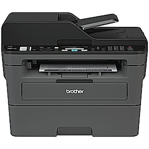 Brother Premium L-2690DW Series Compact Monochrome All-in-One Laser Printer I Print Copy Scan Fax I Wirless I Mobile Printing I Auto 2-Sided Printing I ADF I 26 ppm I ADF + Printer Cable