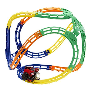Little Tikes Tumble Train, Toy Train Set with Lights and Sound, Adjustable Train Tracks That Get Kids Moving- Gifts for Kids, Toys for Toddlers and Boys Girls Ages 3 4 5+ Year Old,Multi-Color
