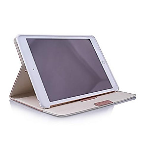 Thankscase Case Compatible for iPad Air 10.5" (3rd Gen) / iPad Pro 10.5, Rotating Case Cover with Pencil Holder, Swivel Case Bulit-in Wallet Pocket, Hand Strap for iPad Air 3 2019 (Rose Gold)