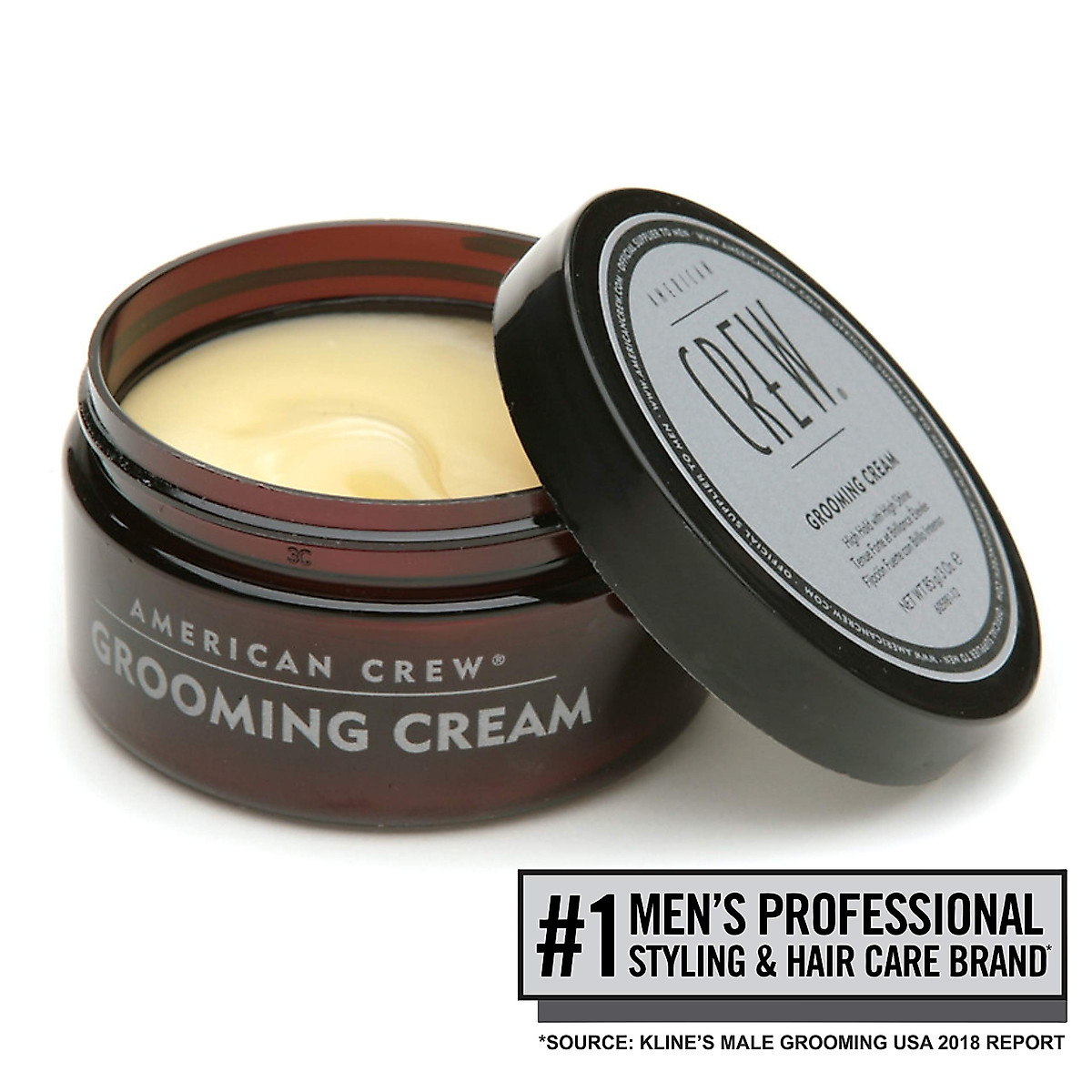 Men's Grooming Cream by American Crew, Like Hair Gel with High Hold with High Shine, 3 Oz (Pack of 2)