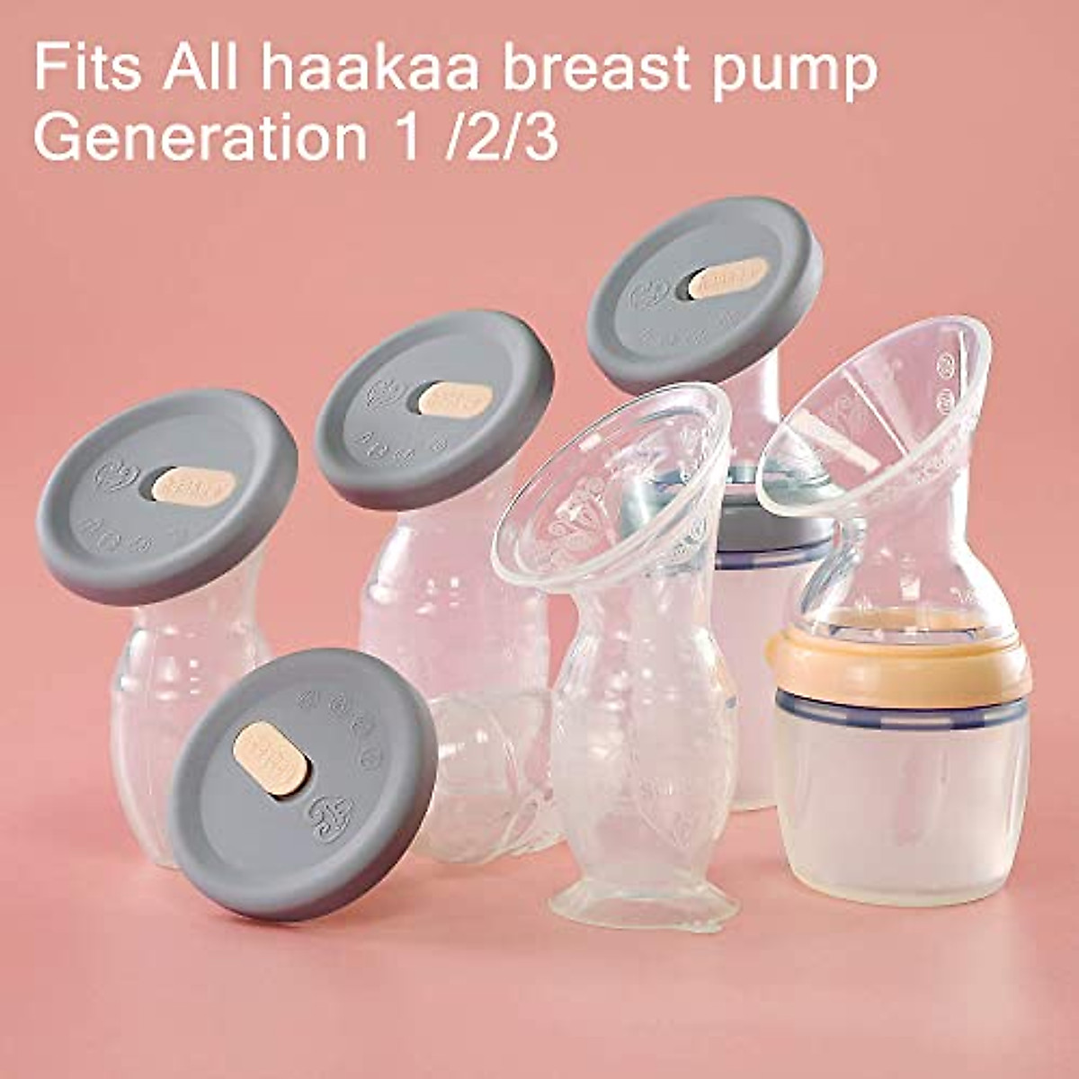 haakaa Lid New Leak-Proof Dust-Proof Silicone Lid Fits All Haakaa Manual Breast Pumps, 1 pc