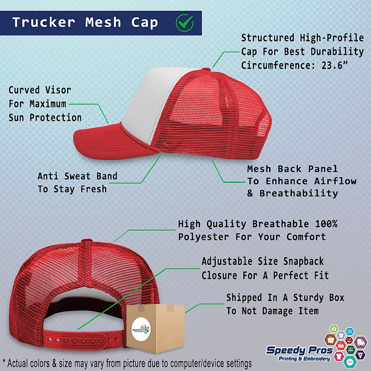 Trucker Hat Esta Mamacita Needs A Margarita Cinco De Mayo Snapback Baseball Cap for Men & Women Adjustable Polyester Red Design Only