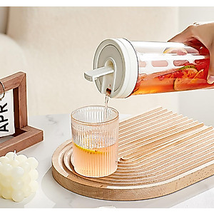 34oz Cold Brew Coffee Maker with Mesh Filter, Portable Cold Brew Cup for Tea Coffee (Black)