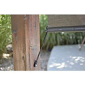 Keystone Fabrics E70.108.60 Premium Outdoor Sun Shade, 10' Wide x 8' Drop, Kona