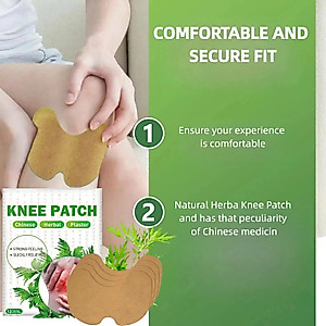 Knee Patch 36 Pcs, Long Lasting of Muscle Joint, Shoulder and Neck Patches, Herbal Heat Compress Knee Patch