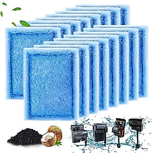 Umlecoa 8/16/32 Pack Rite-Size B Filter Cartridges for Marineland Penguin PRO Power Filters 100/125/175 & Original Penguin Power Filter 150 - Rite-Size B Replacement Filter Cartridges for MarineLand