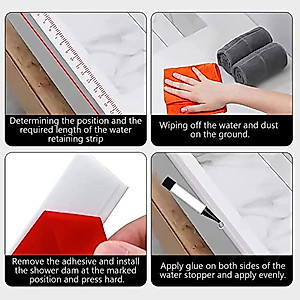 Risunpet 39 inch Silicone Water Guard for Kitchen Sink, Rubber Shower ...