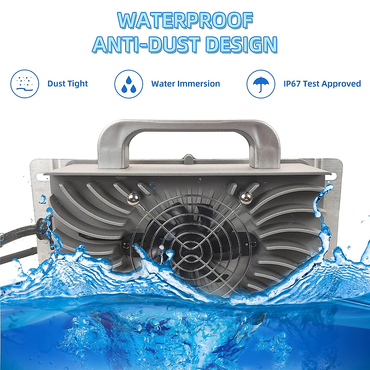 CAPTOK 48V 15AMP Club Car Waterproof Battery Charger for 48 Volt Golf Carts