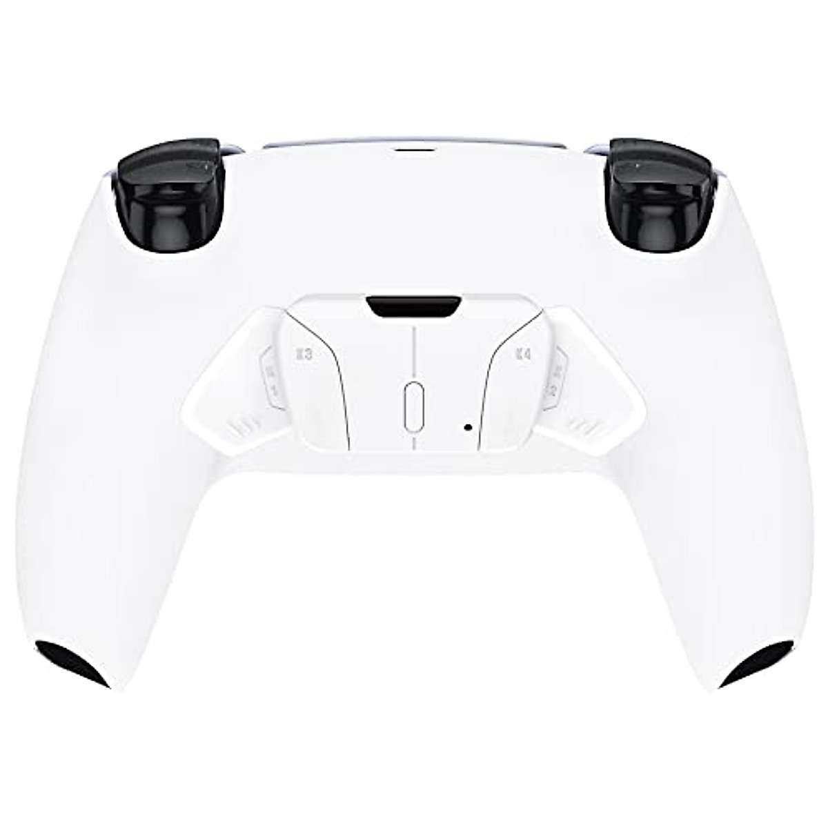 eXtremeRate White Programable RISE4 Remap Kit for PS5 Controller BDM 010 & BDM 020, Upgrade Board & Redesigned Back Shell & 4 Back Buttons for PS5 Controller - Controller NOT Included
