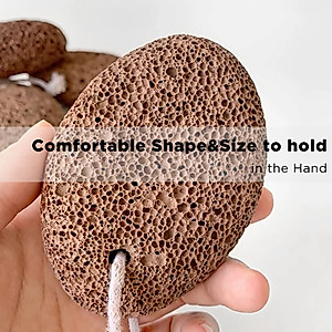 ICANdOIT Natural Brown Earth Lava Pumice Stone, Pedicure Exfoliation Tool,Callus Remover for Feet Heels and Palm,Corn Remover,Dry Dead Skin Scrubber,Health Foot Care,Dry&Wet Use,Pack of 1