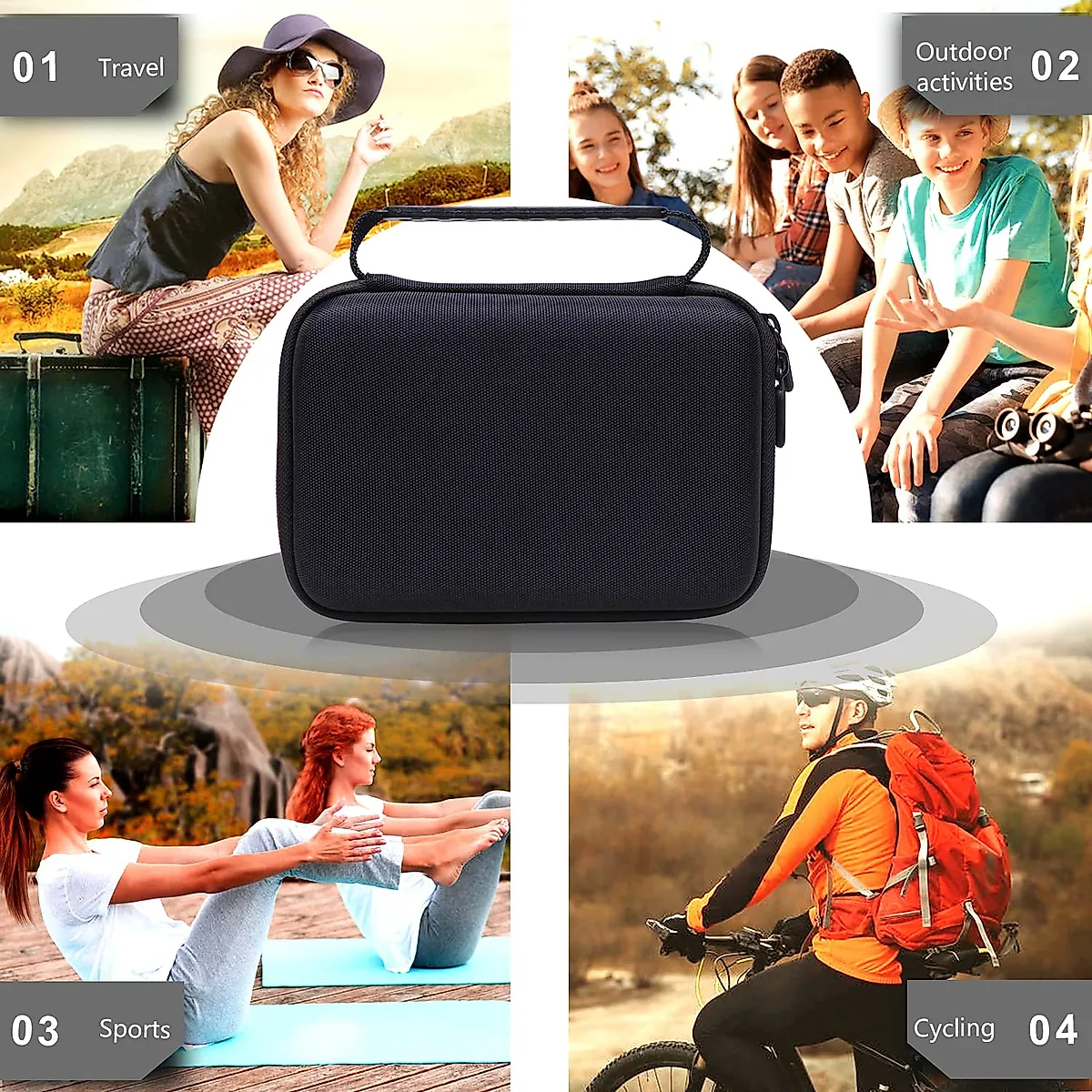 LTGEM Hard Case for Rode Wireless GO II 2 / ME/GO Dual Channel Wireless System with Built-in Microphones