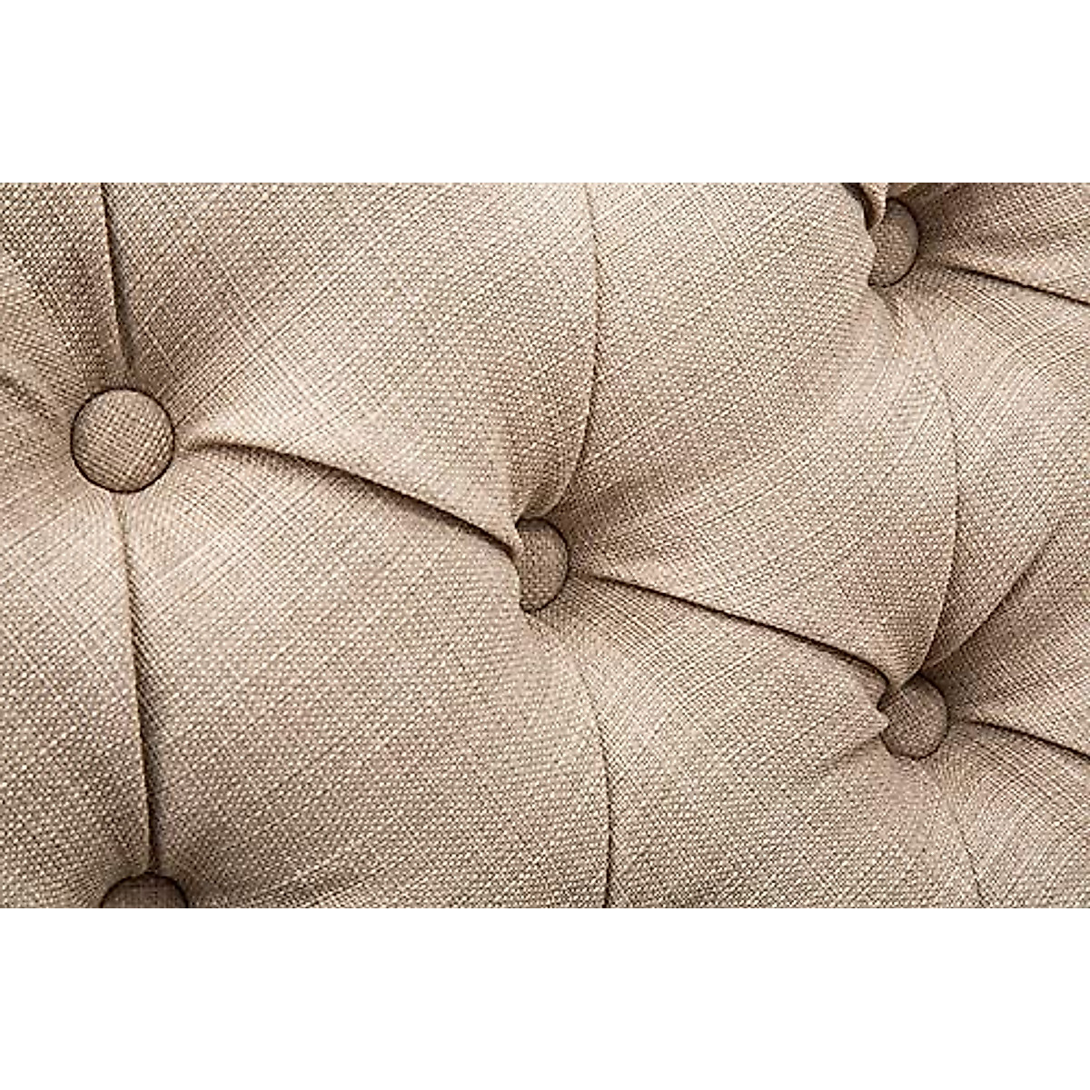 Haobo Home Armless Accent Chair Button Tufted Slipper Chair Side Chair for Living Room Dining Room Bedroom Funiture