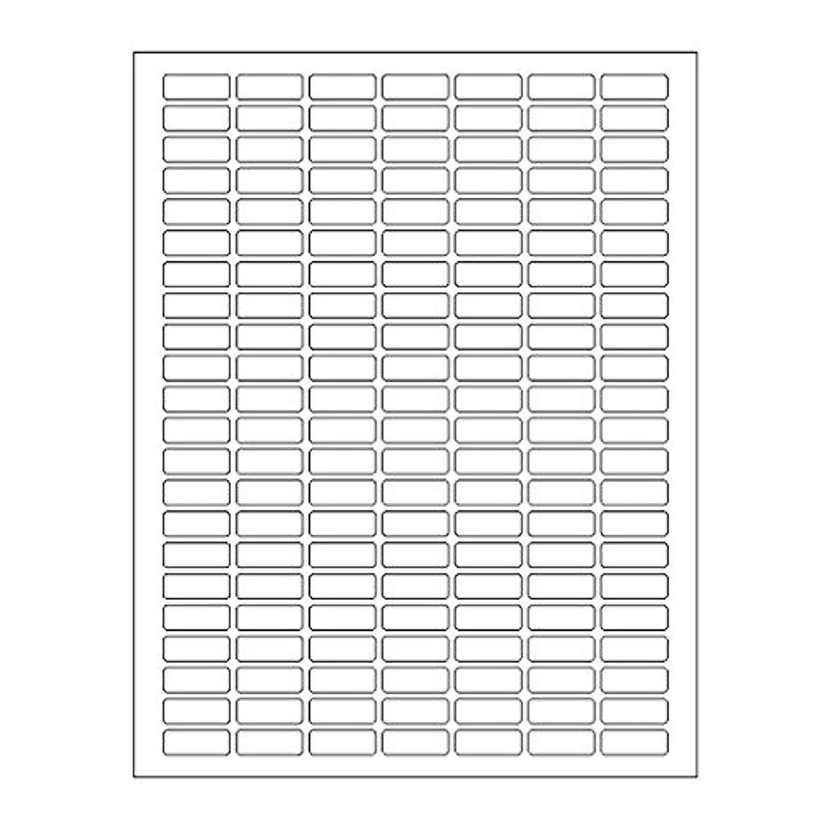 White Rectangular Labels + Bonus Color Labels - Value Pack - White Coding Labels Produce Excellent Results with Standard Laser Printer-Template Included! 1138 Pack