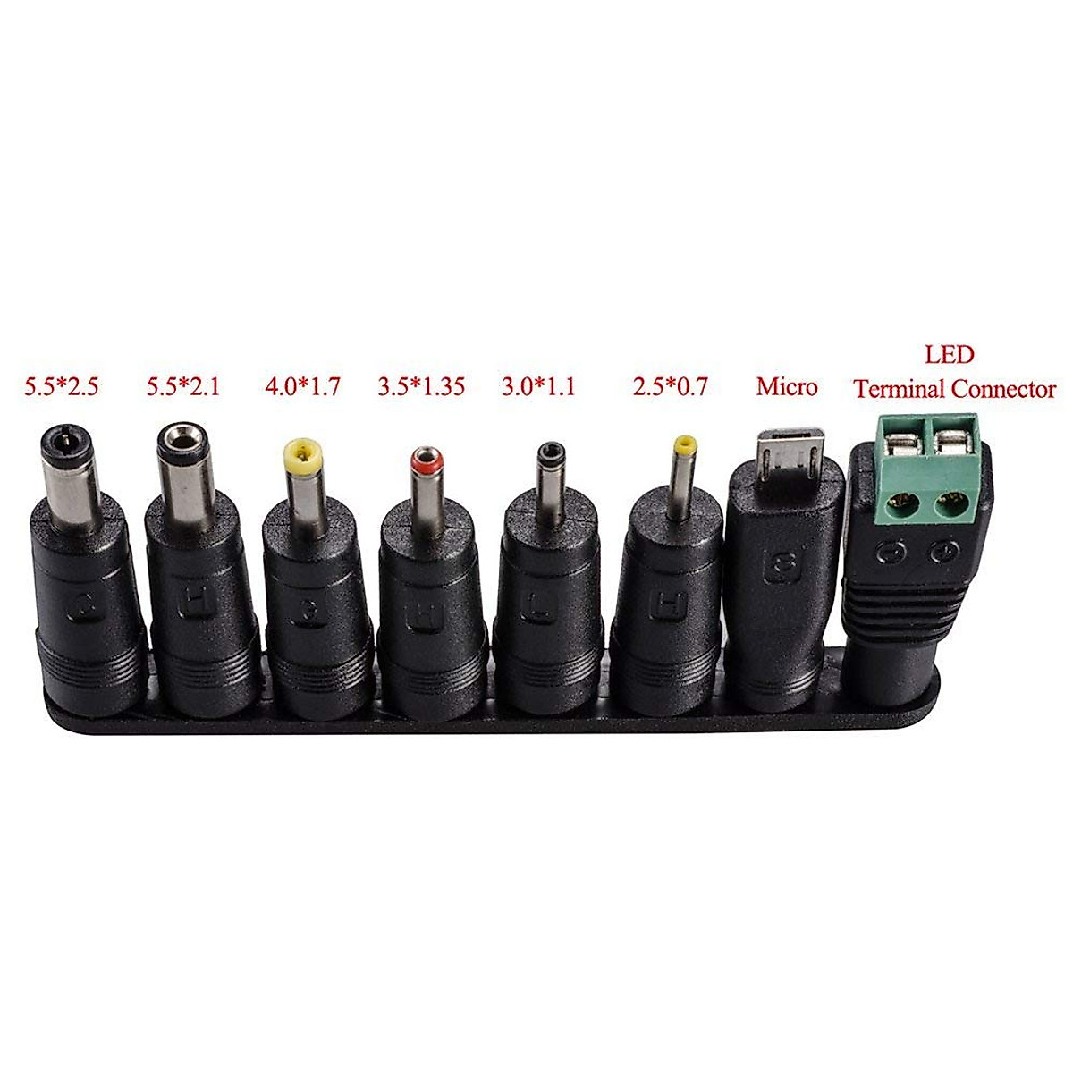 3V ~ 24V 2.5A 60W Power Supply with Volt Diaplay Adjustable DC 3V 5V 6V 9V 12V 15V 16V 18V 19V 20V 24V Variable Universal AC/DC Adapter 100V-240V AC to DC Converter with 8 Selectable Adapter Tips