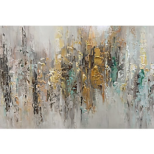 V-inspire Art,24x48 inch Oil Painting, Modern Home Canvas Painting Decoration, Abstract Mural Painting