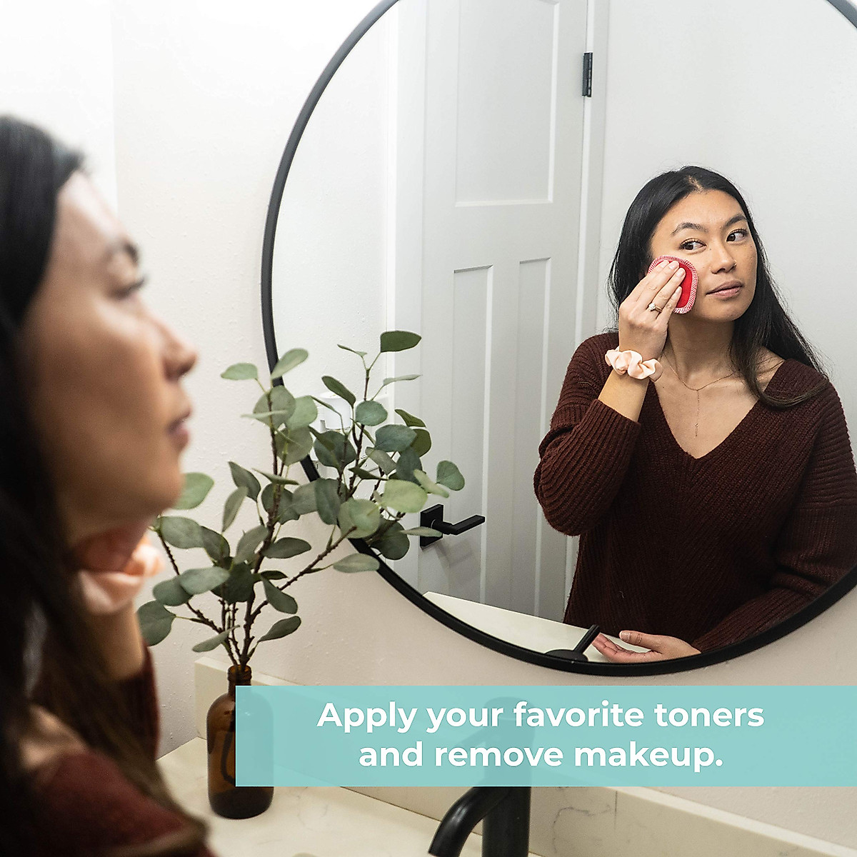 Marley's Monsters Facial Rounds 20 Count Pack + Laundry Bag - Soft and Reusable Cotton Rounds (Surprise Prints)