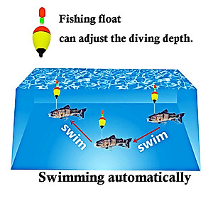 Fishing Lures Electric Lure Swimbait USB Rechargeable Bait Crankbait Automatic Swimming Lifelike Fish Fishing Tackle 5.12" (A)