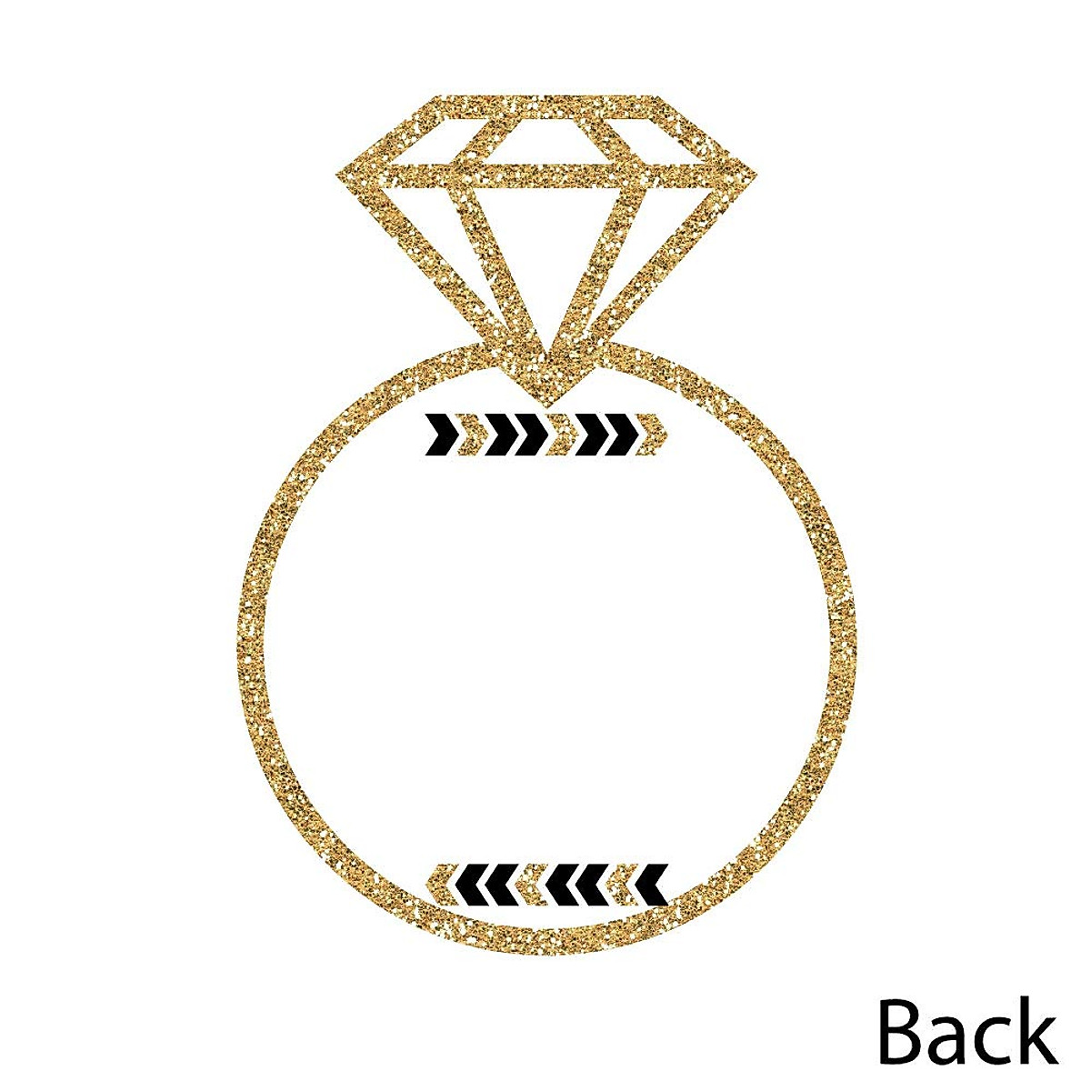 Big Dot of Happiness Bride Tribe - Shaped Cards - Bridal Shower or Bachelorette Party Thank You Note with Envelopes - Set of 12