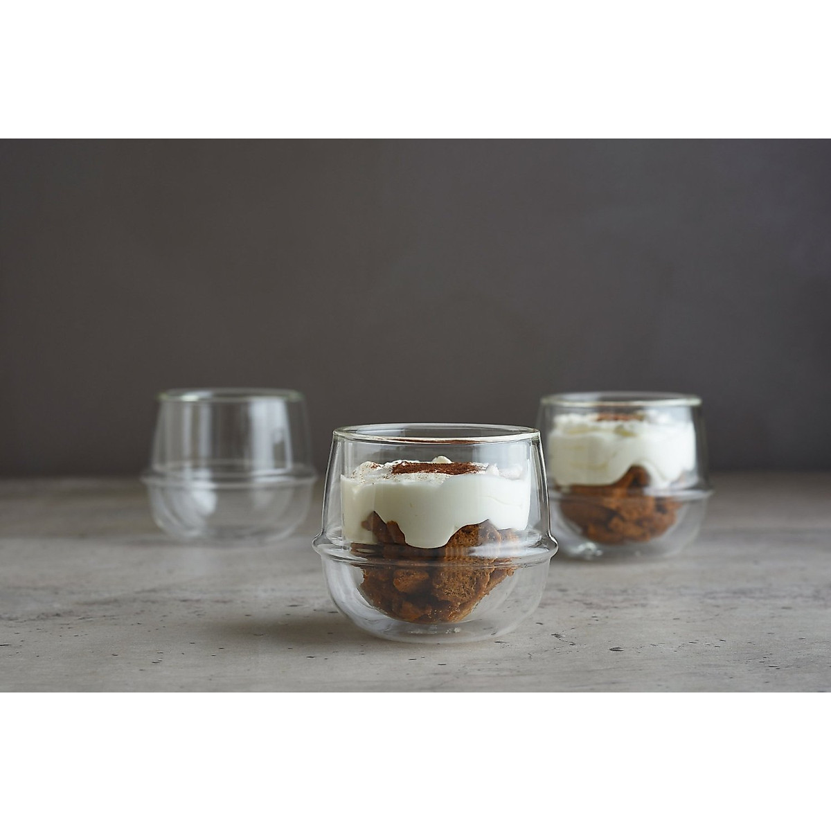 Double-Walled Kinto KRONOS Wine Glass - Maintains Temperature - Prevents Condensation - Set of 2-250 ml (8.45 fl. oz.) each