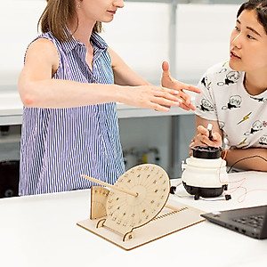 iplusmile Equatorial Sundial Clock DIY Teaching Aid Educational Tool Wooden Scientific Model