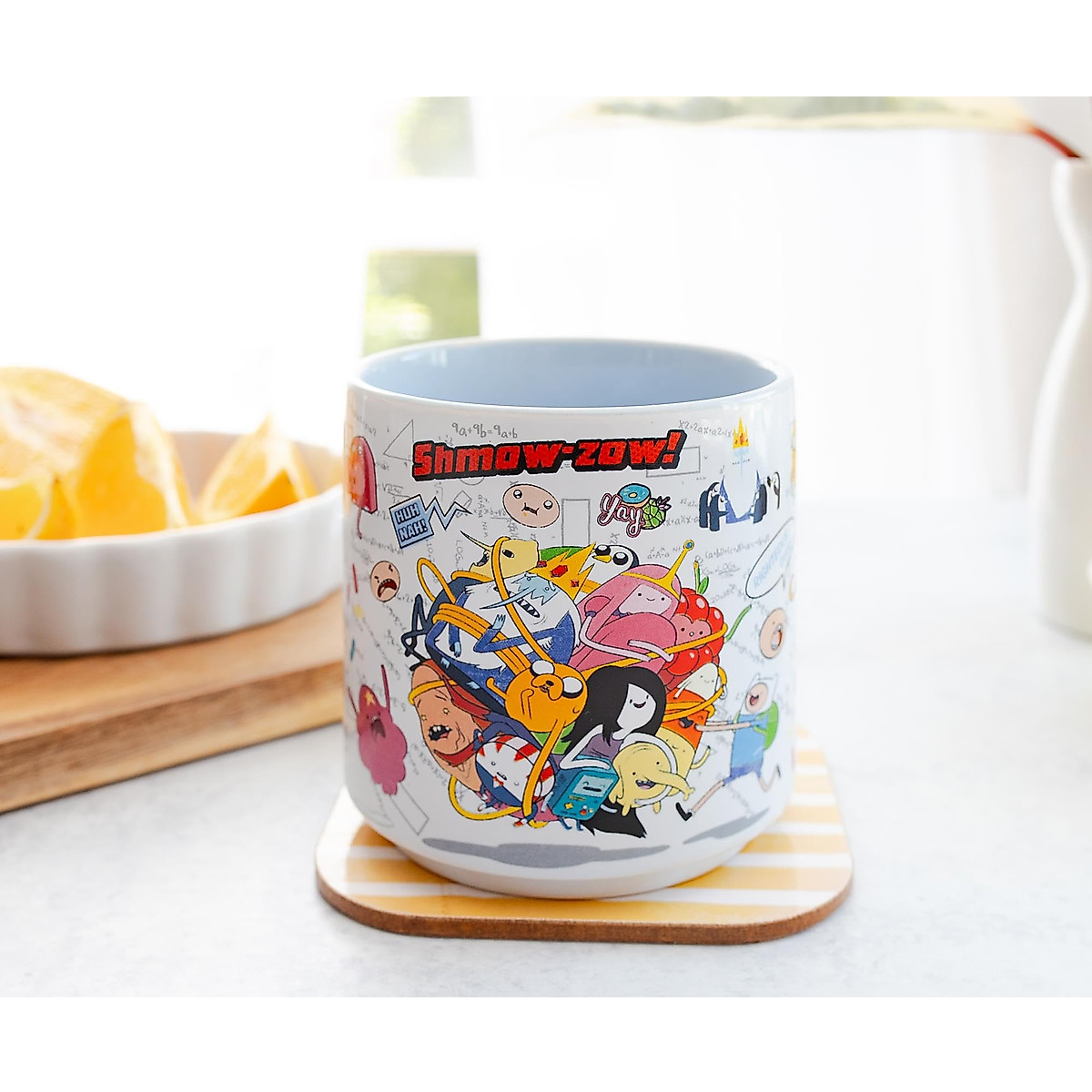 Adventure Time Characters Single Stackable Ceramic Mug | Coffee Cup For Tea, Espresso, Cocoa | Holds 13 Ounces