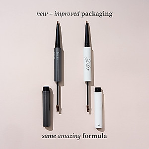 Julep Brow 101-2-in-1 Eyebrow Pencil and Tinted Brow Gel - Medium Brown - Waterproof - Thickening Silk Fibers - All Day Hold - Fill Define and Shape Brows
