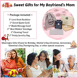 UNGENT THEM Mothers Day Gifts for Boyfriends Mom, To My Boyfriends Mom Necklace, Boyfriends Mom Christmas Gift Presents