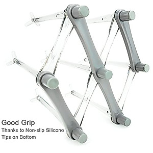 Venls Cup Drying Rack for Bottle,Drinking Glass/Plastic Bag Dryer for Reusable Ziplock Plastic Food Storage Bags Drying Rack Gray