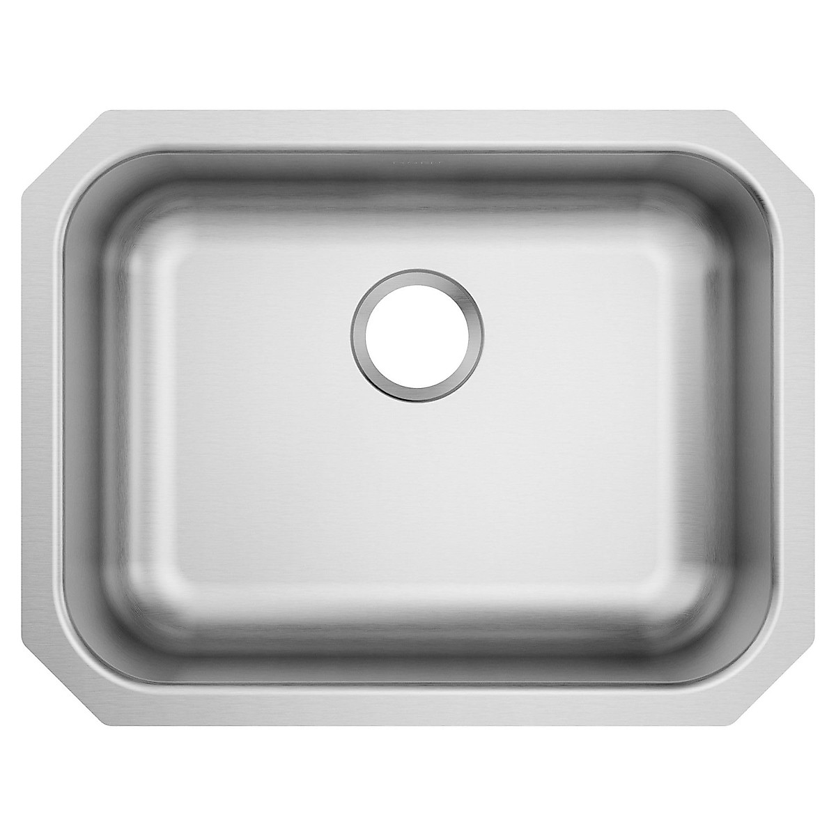 Moen GS20193B 2000 Series 23.5-inch 20 Gauge Undermount Single Bowl Stainless Steel Kitchen or Bar Sink Rear Drain, N/A