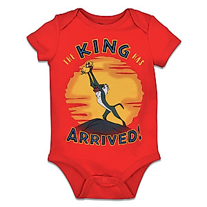 Disney Lion King Infant Baby Boys 5 Pack Short Sleeve Bodysuits Lion King 18 Months