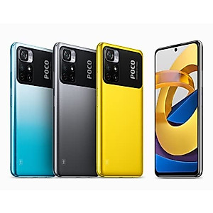 Poco M4 PRO 5G 64GB 4GB RAM Factory Unlocked (GSM Only | No CDMA - not Compatible with Verizon/Sprint) w/Fast Car Charger Bundle - Yellow