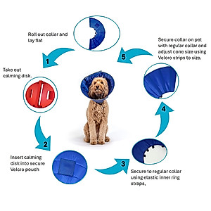 Calm Paws Dog Caring Collar W/Calming (Large)