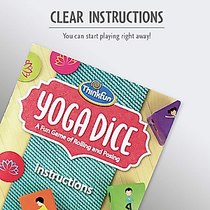 Think Fun Yoga Dice Game for Boys and Girls Ages 6 and Up - Learn Yoga With a Game,Multi,1844