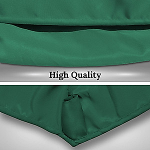 Benefit-USA Replacement Umbrella Canopy for 10ft 8 ribs cantilever hang patio umbrella (Canopy Only) (Green)