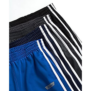 iXtreme Boys’ Sweatpants – 4 Pack Active Tricot Jogger Track Pants with Pockets – Performance Sweatpants for Boys (8-20), Size 10/12, Black/Dark Grey/Navy/Royal