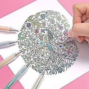 Morandi Colored Gel Ink Pens Retractable 0.5mm Fine Point Assorted Colors for Bullet Journal/To Do List/Making Notes/Art Painting, Pack of 9 (Nordic Style)