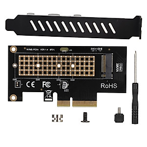 PCIe NVMe Adapter, M.2 NVMe (M Key) SSD to PCI-Express 3.0 GEN3 X4, Support M.2 NVMe 2230 2242 2260 2280 SSD, High Speed 40Gbps