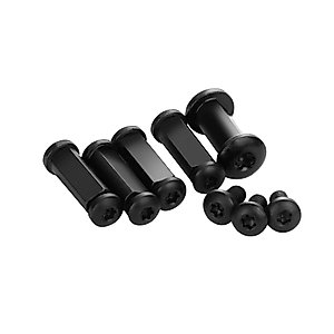 Complete Screw and Pivot Kits for Spyderco Endura C10, Custom-Made Stainless Steel Screws Include Pivot Screw and Assembly, Handle Screws and Assemblies and Clip Screws, Black