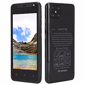 GOWENIC IP12 Pro 4.66 Inch HD Smartphone, GSM Unlocked 3G Android Mobile Phone, 512MB RAM 4GB ROM 128GB Expandable Storage, 1500mAh Battery, Dual SIM, Face Unlock (Black)