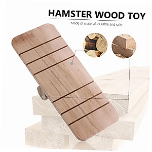 FRCOLOR 2pcs Pet Teething Products Small Animals Ladder Bird Hamster Cage Toys Rat Hideout Toy Climbing Toys Small Animal Toys Guinea Pig Chewing Rat Bridge Wooden Teething Supplies