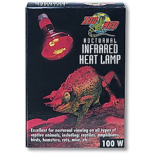 Zoo Med Nocturnal Infrared Heat Lamp 100 Watts - Pack of 3