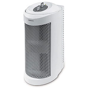 Holmes True HEPA Allergen Remover Mini Tower Air Purifier with Optional Ionizer | Small Space Air Purifier, White (HAP706-NU-1)