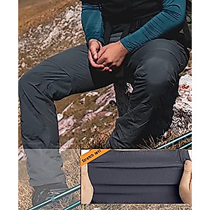 BIYLACLESEN Mens Camping Pants Mens Work Pants Outdoor Pants Hiking Pants Tactical Pants Windproof Pants Climbing Pants Quick Dry Pants Men Fishing Pants Military Pants for Men Grey