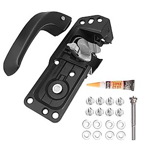 Interior Inside Front Right Passenger Door Handle Fit for Chevy Silverado Avalanche Suburban Tahoe Cadillac Escalade GMC Sierra Yukon 2007 2008 2009 2010 2011 2012 2013 2014 Replace OE# 80375