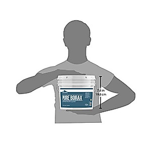 Earthborn Elements Borax Powder (1 Gallon), Multipurpose Cleaner & Detergent Booster, Resealable Bucket